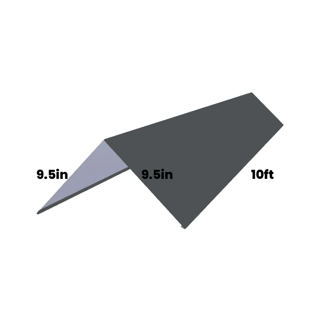 Ridge Caps Colored & Galvalume (10ft length) - Florida Corrugated