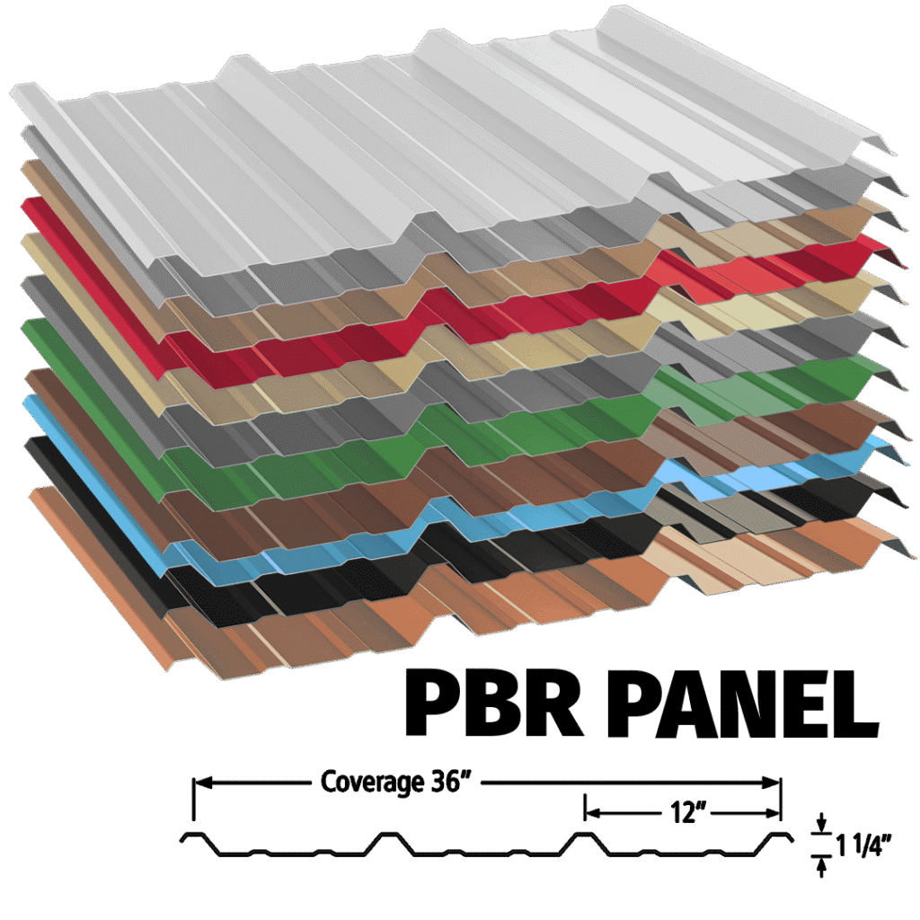 PBR Colored & Galvalume (3ft wide) - Florida Corrugated
